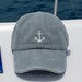 Anchor Baseball Cap, Captain Anchor, Sailing Boat, Dad Hat, Boyfriend ...