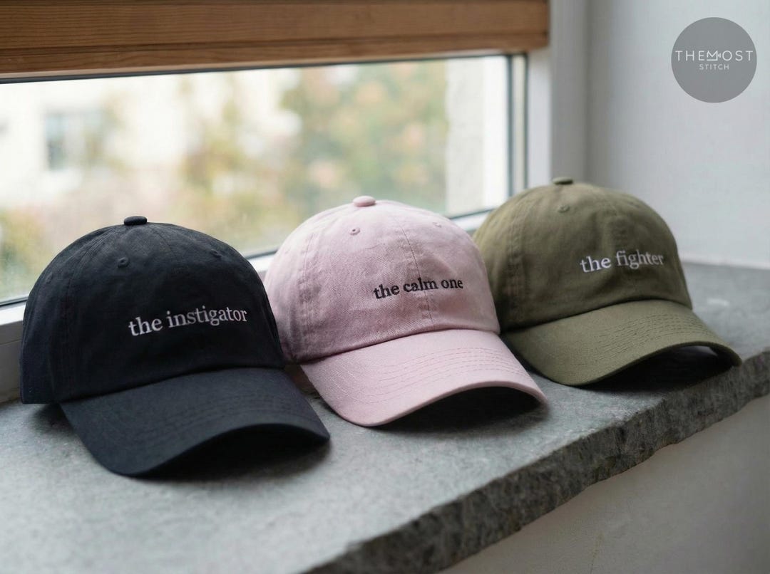 The Instigator the Calm One the Fighter Hats – Matching Couple ...