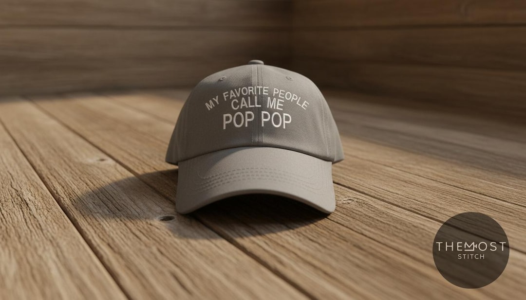 My Favorite People Call Me Pop Pop Hat – Custom Embroidered Dad Hat ...