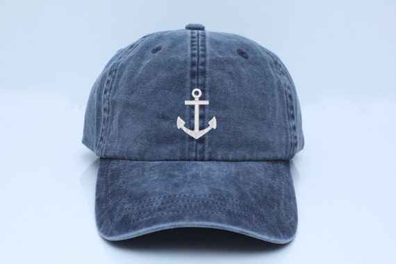 Anchor Baseball Cap Captain Anchor Sailing Boat Dad Hat | Etsy