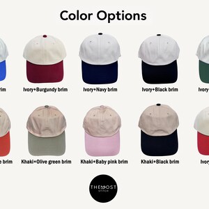Embroidered Two-tone Custom Hat: Personalized Initial Cap - Etsy