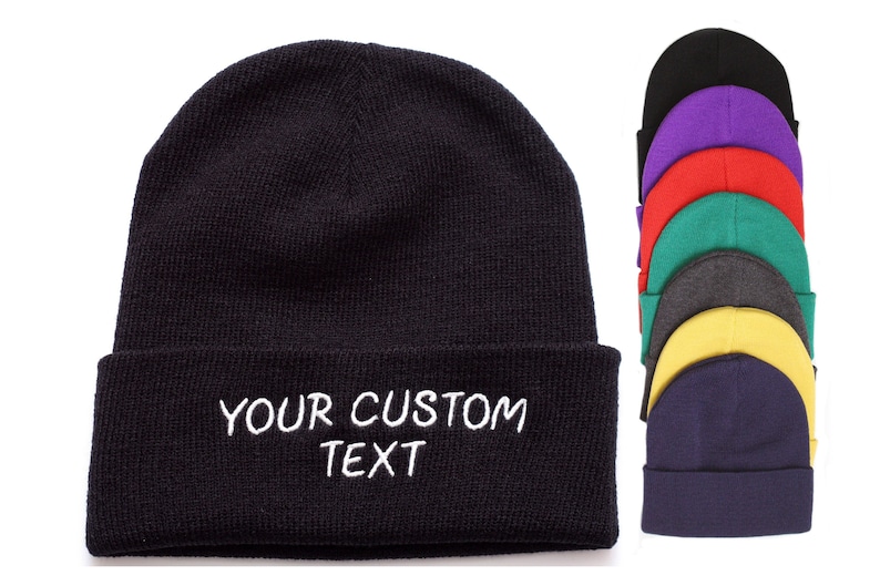 Custom Beanie Hat Embroidered Beanie Personalize Your - Etsy