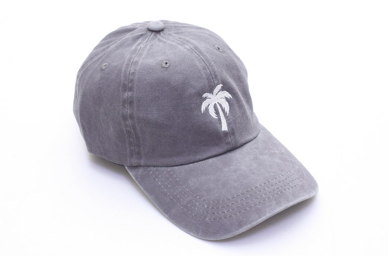 Palm Tree Embroidered Hat Tropical Baseball Cap Vacation | Etsy
