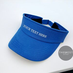 Custom Visor, Embroidered Visor, Cotton Visor, Personalized Visor, Visor Hat, Best Friends Gift ...