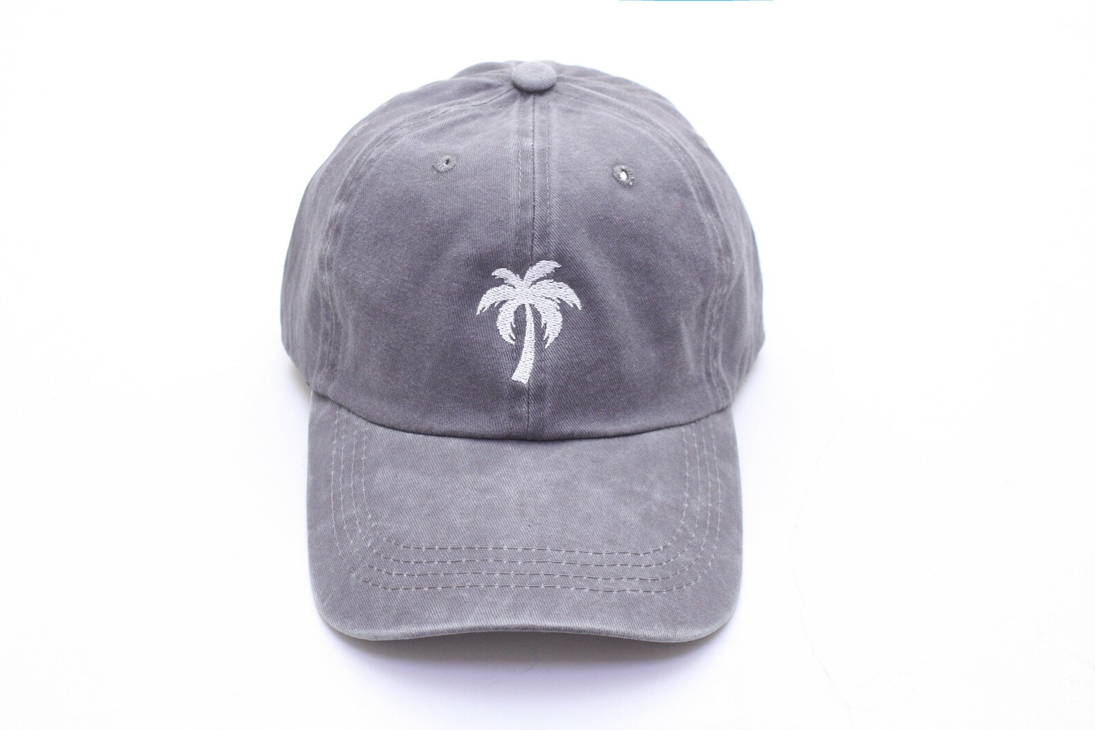 Palm Tree Embroidered Hat Tropical Baseball Cap Vacation | Etsy