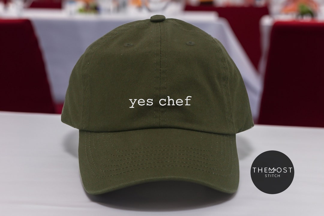 Yes Chef Embroidered Hat, Yes Chef Custom, Student Chef Cook, Home Chef, Pastry Maker Baker ...