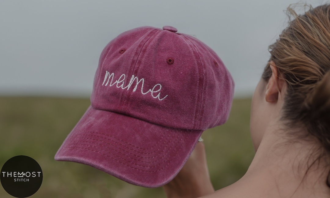 MOM Custom Hat, Mother's Day, MAMA Embroidered Hat, Initial Cap ...