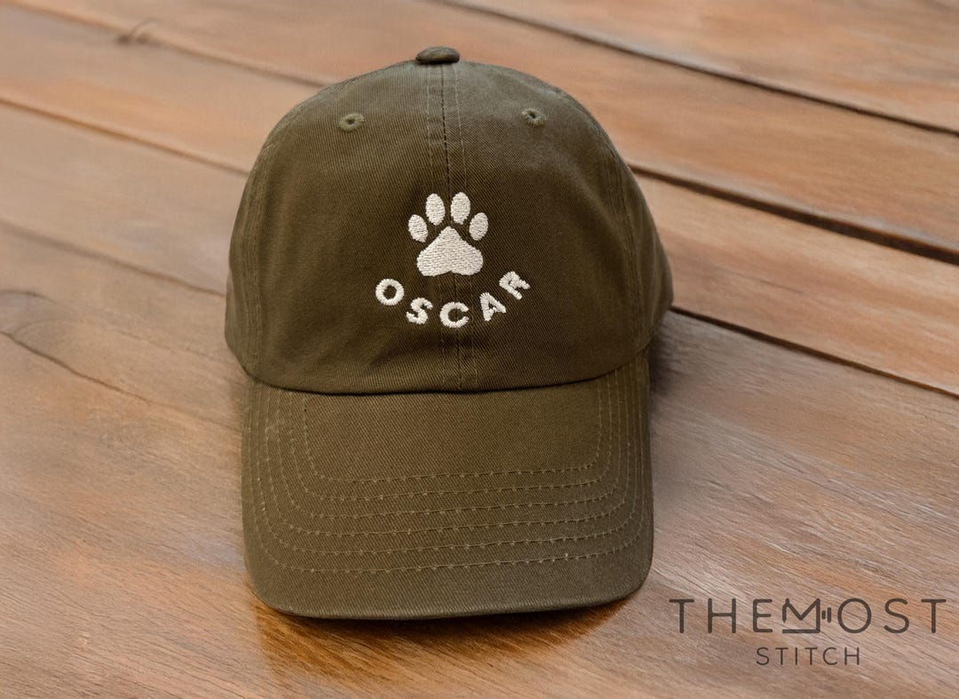 PAW Embroidered Hat, Paw Custom Hat, Dog Hat, Paw Hat, Puppy Print ...