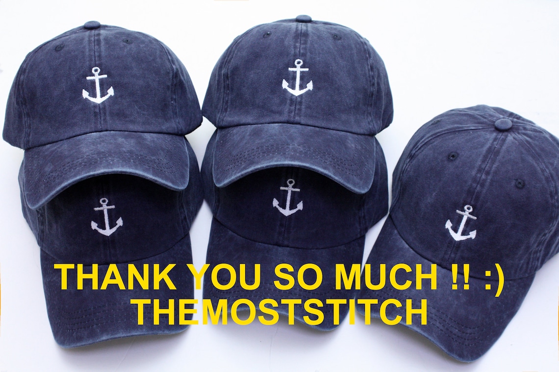 Anchor Baseball Cap Captain Anchor Sailing Boat Dad Hat - Etsy