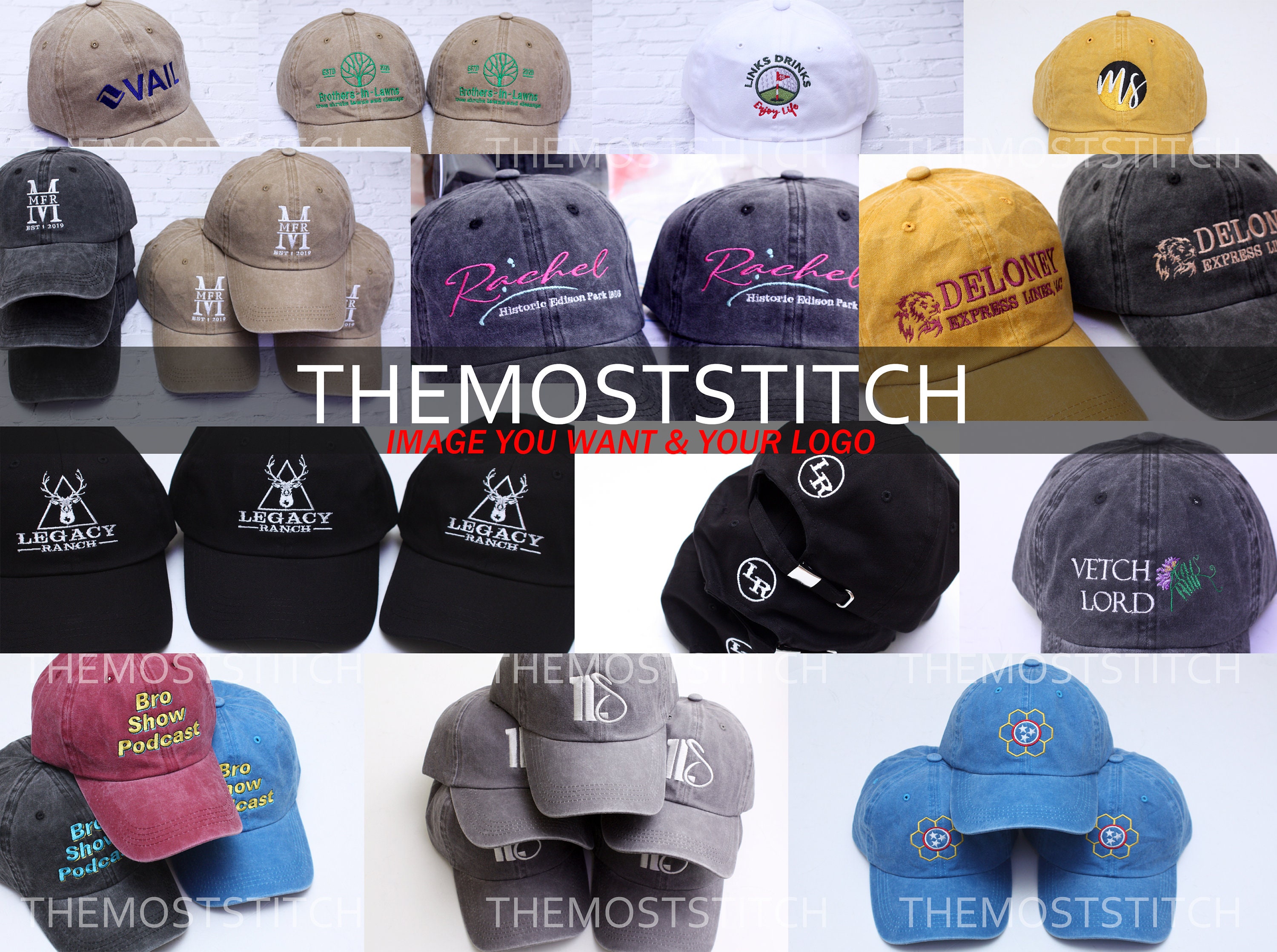 Initial Hat Monogram Baseball Cap Custom Hat Embroidered | Etsy