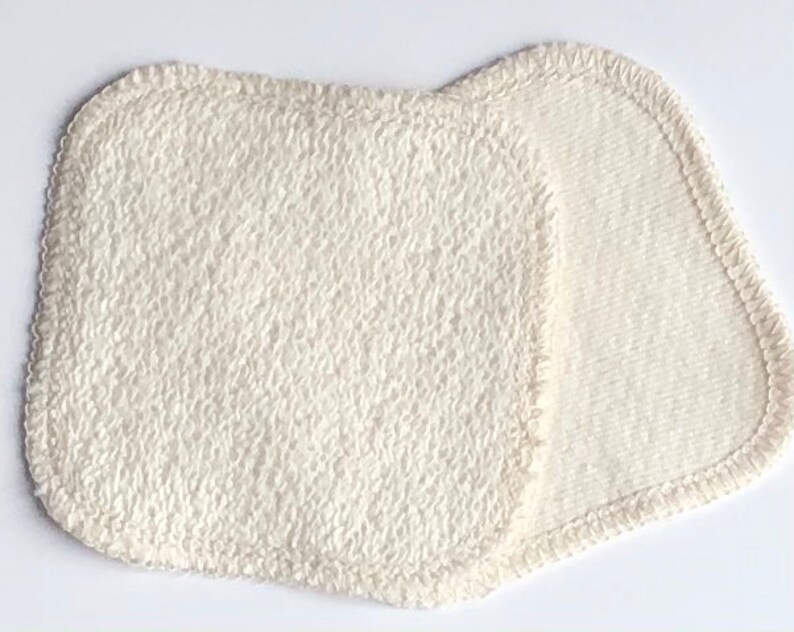 Eco-friendly Organic Cotton Mini Facial Cloths - 1-ply, 8-pack - Gentle ...