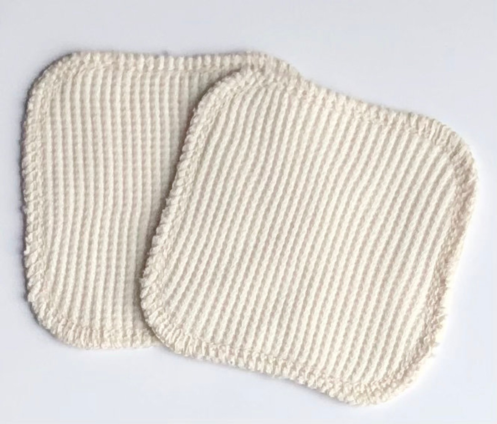 Organic Cotton Waffle Mini Facial Cloths – 8 Pack | Reusable Makeup ...