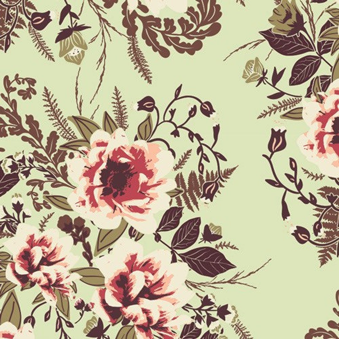 Forest Floor Wild Posey Loominus by Bonnie Christine for Art - Etsy