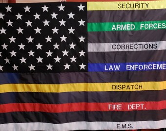 First responder flag | Etsy