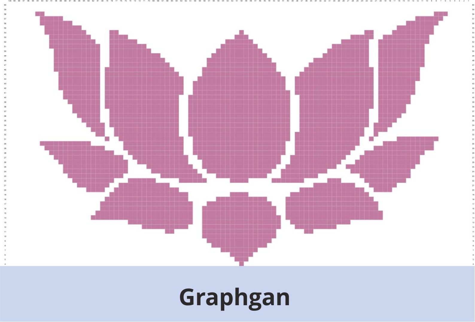 PIXEL CHART Lotus Flower 100x60 graph pattern graphgan - Etsy España