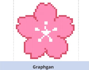 PIXEL CHART Sunflower (100x100) - Graph Pattern Graphgan - Cross Stitch ...