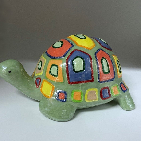 Ceramic Turtle Garden - Etsy