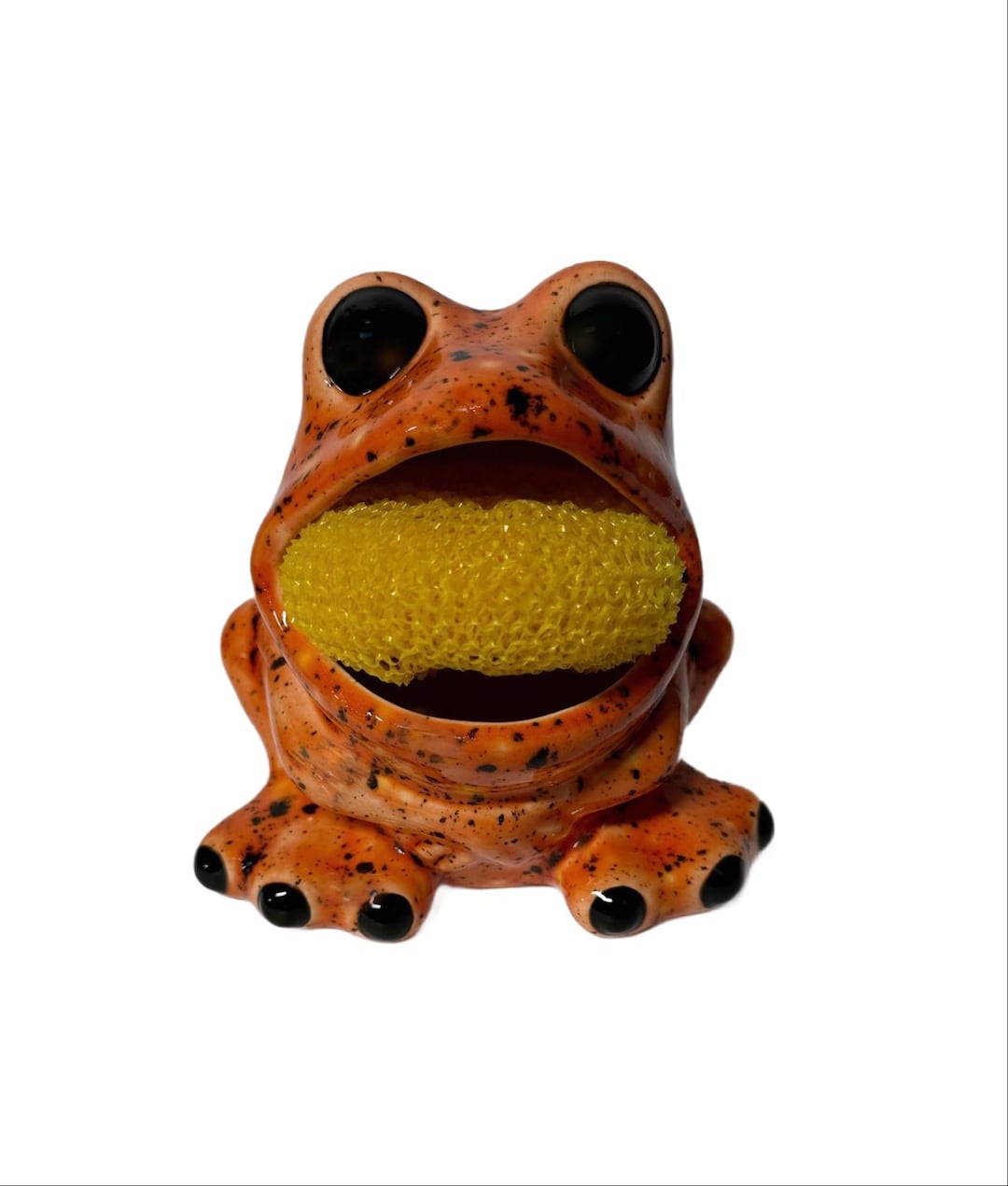 Frog Sponge Holder, Frog Scrubby Holder, Frog Lover Gift, Frog Decor ...