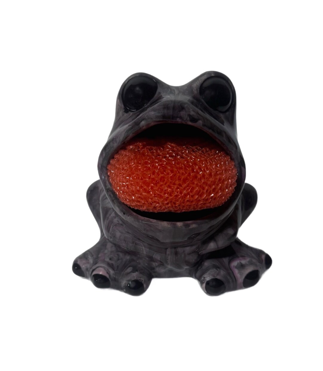 Frog Sponge Holder, Frog Scrubby Holder, Frog Lover Gift, Frog Decor ...