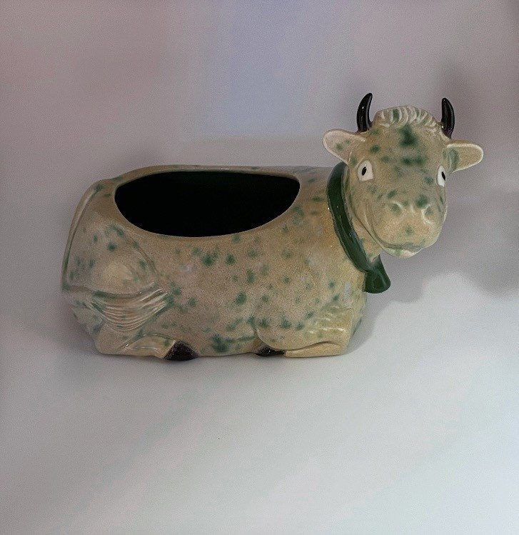Cow Sponge Holder Ceramic Scrubby Holder Cow Planter Cow - Etsy