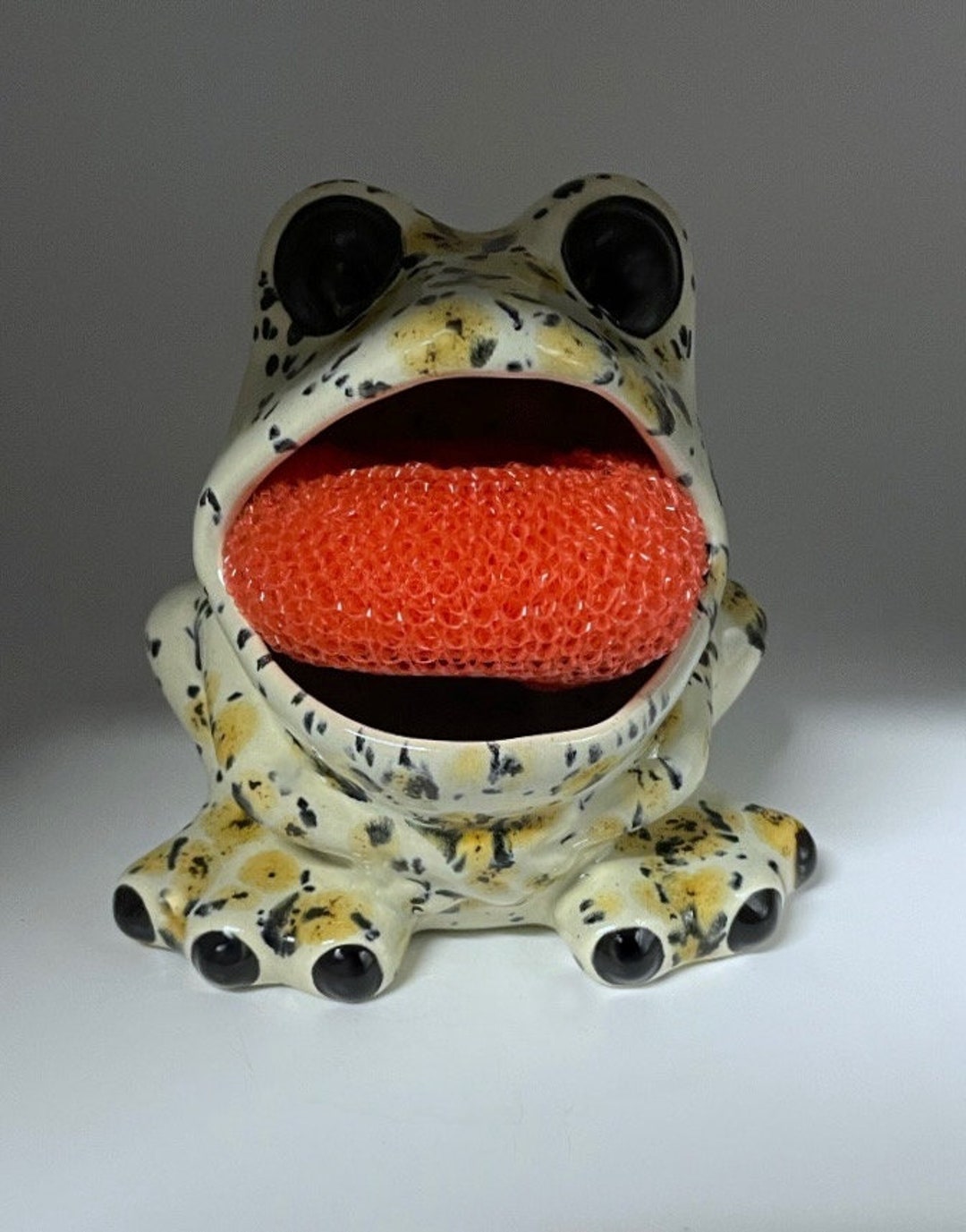 Frog Sponge Holder Frog Scrubby Holder Kitchen Decor Frog - Etsy