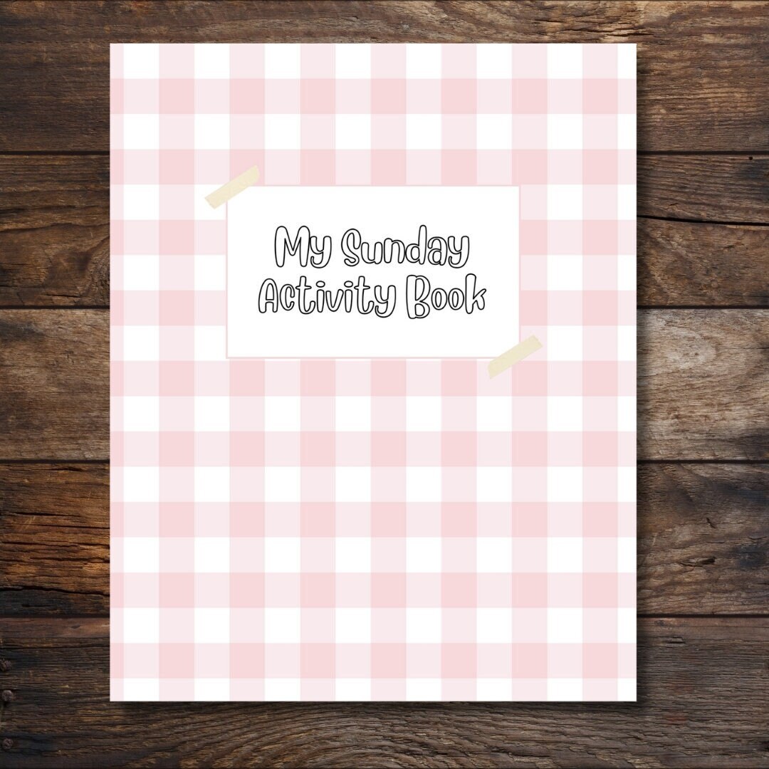 Church Tracing Activity Book, Sunday Activity Book for Kids, Digital ...