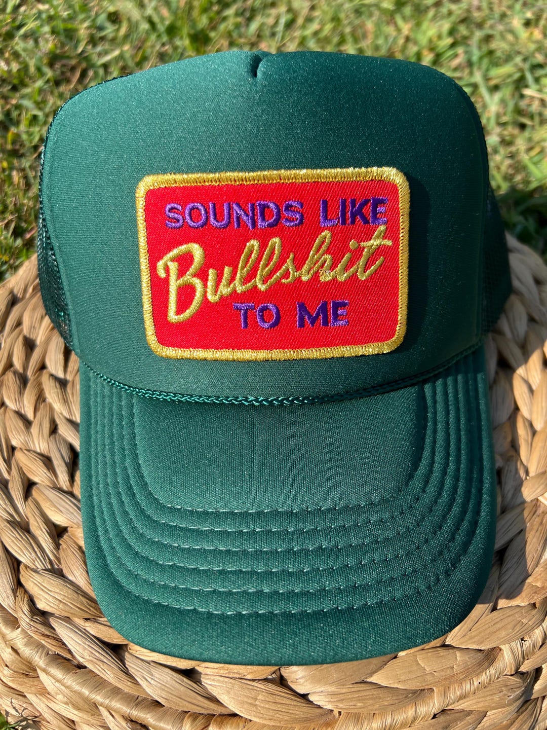 Sounds Like BS Trucker Hat. Patch Trucker Hat. Funny Trucker Hat ...