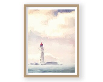 Lighthouse art | Etsy