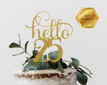 Twenty Five Cake Topper - Etsy