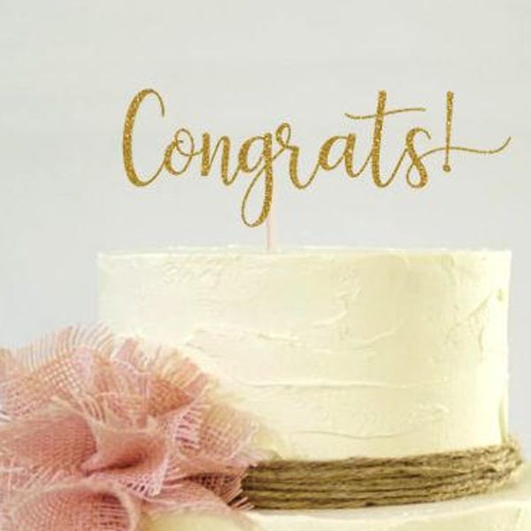 Custom Congratulations Cake Topper - Etsy