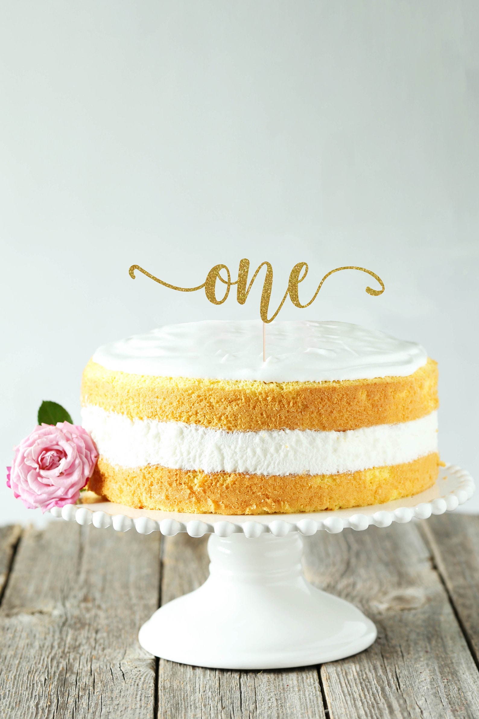 One Cake Topper Cake Decoration Glitter Party Decoration - Etsy