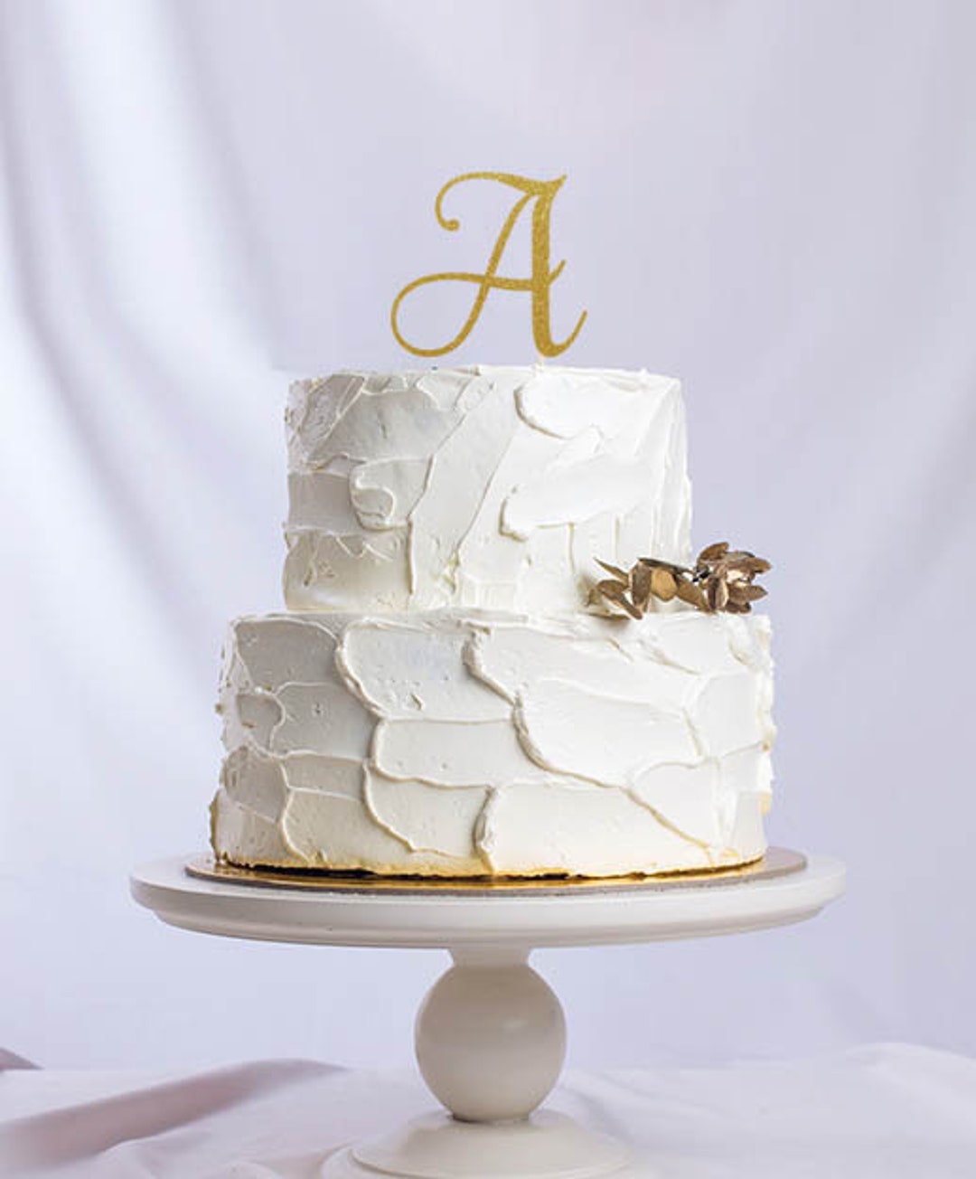 Initial Monogram Cake Topper, Cake Decoration, Glitter, Party, Custom ...