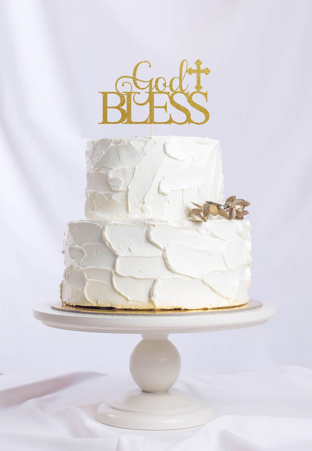 God Bless Cake Topper, Cake Decoration, Glitter, Party Decoration ...