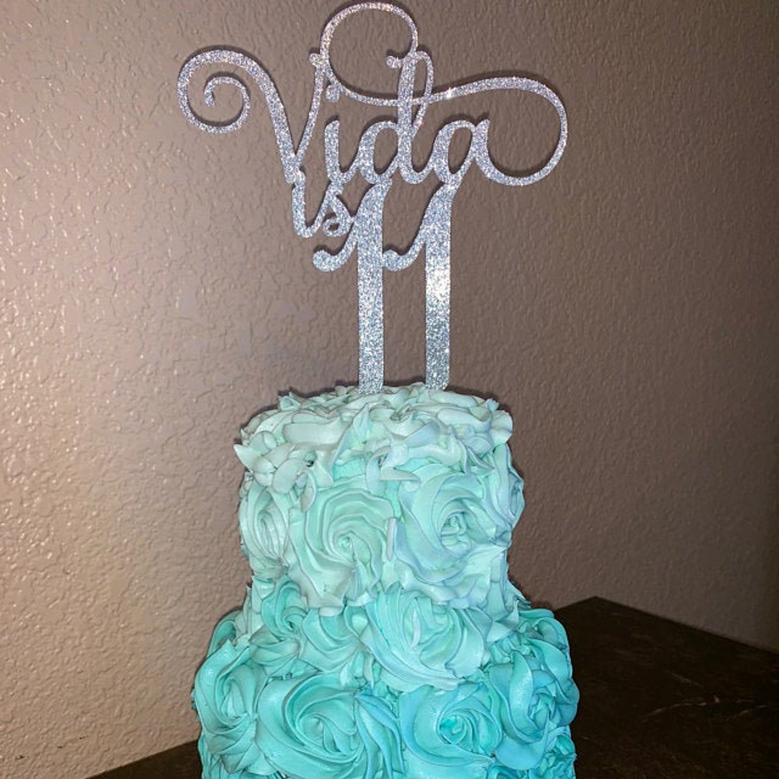 ANY Name ANY Number Cake Topper Cake Decoration Glitter - Etsy