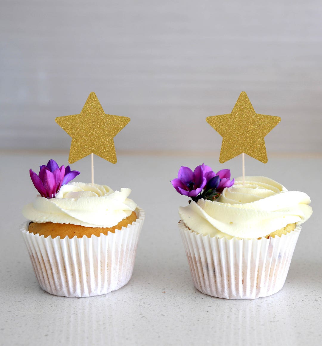 Star Cupcake Topper, Glitter Topper, Cake Decoration, Glitter, Party ...