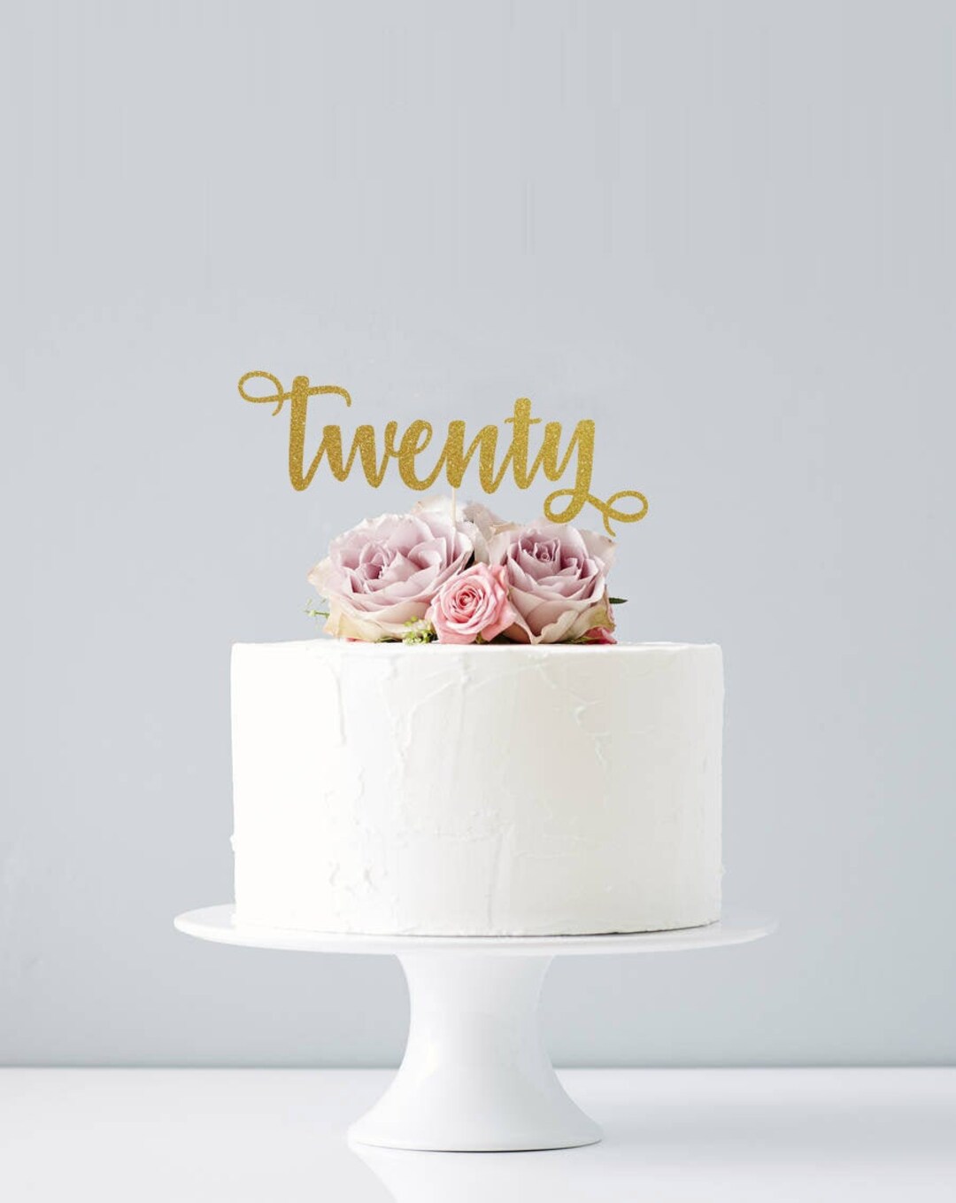 Twenty Number Cake Topper, Cake Decoration, Glitter, Party Decoration ...