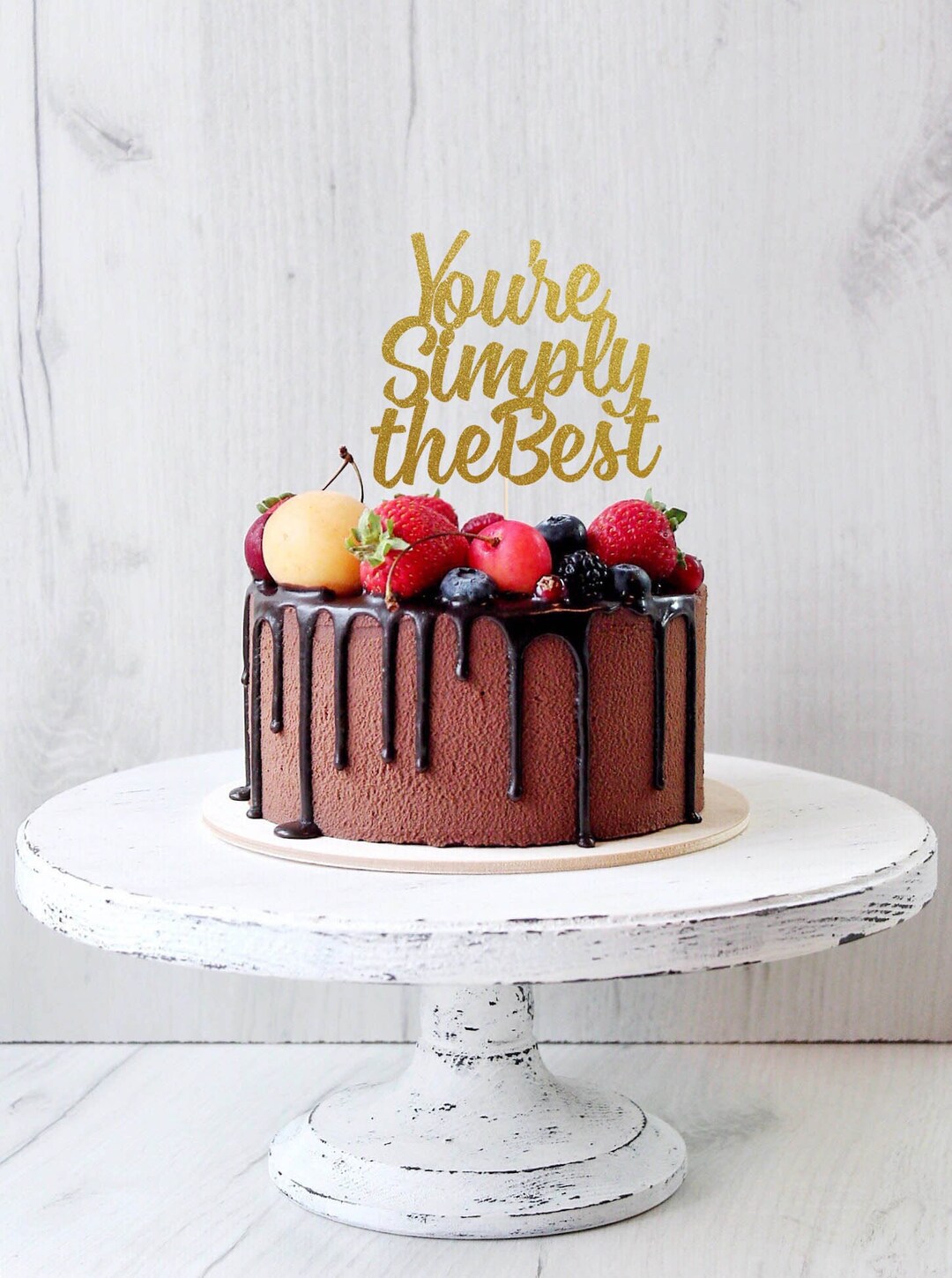 You're the Best Thank You Cake Topper, Cake Decoration, Glitter, Party ...