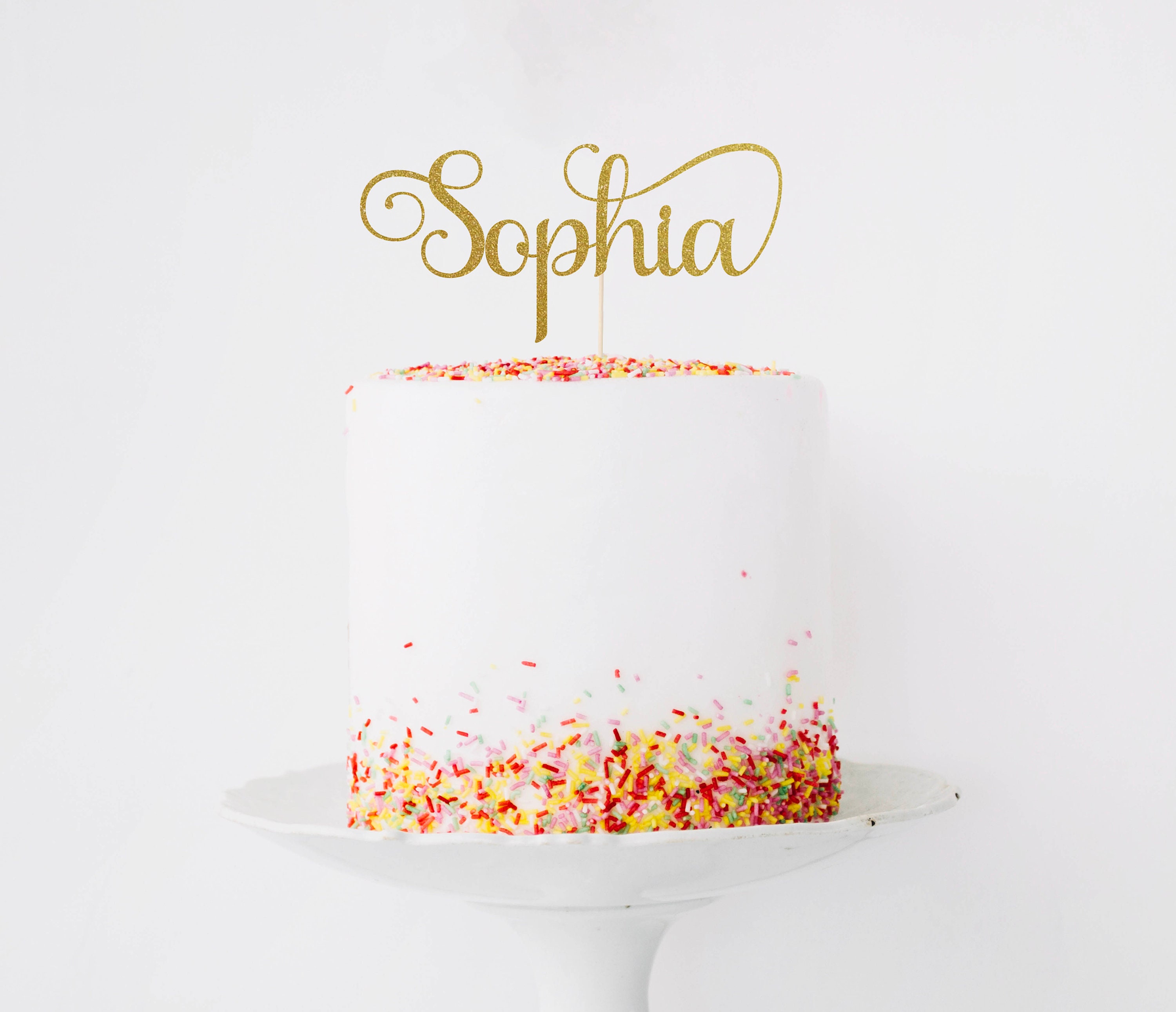 Custom ANY Name Cake Topper Personalized Cake Topper Custom - Etsy