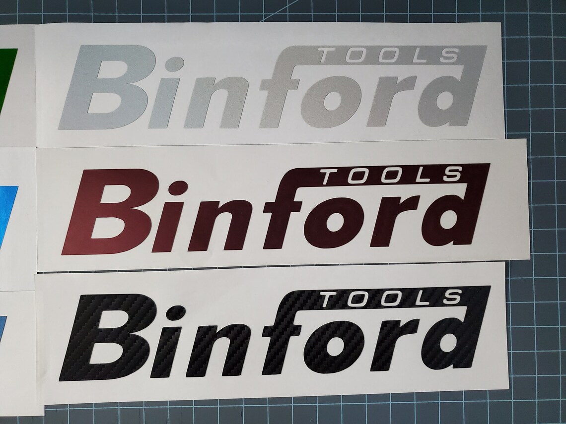 Binford Tools Toolbox Decal, Workbench Decal, Tool Decal, Home ...