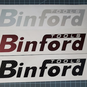 Binford Tools Toolbox Decal, Workbench Decal, Tool Decal, Home ...