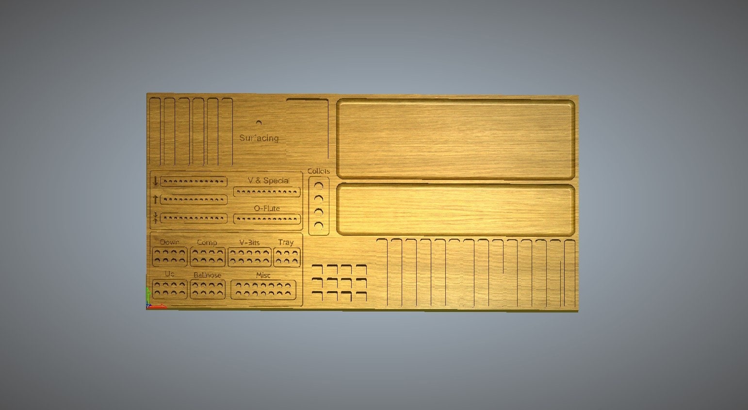 Large CNC Bit Organizer SVG DXF File Digital Download - Etsy Australia