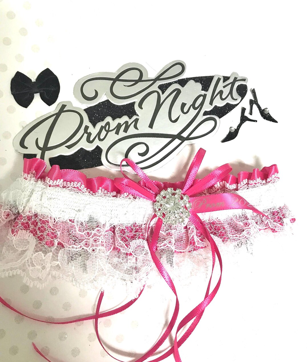 Shocking Pink Prom Garter. - Etsy
