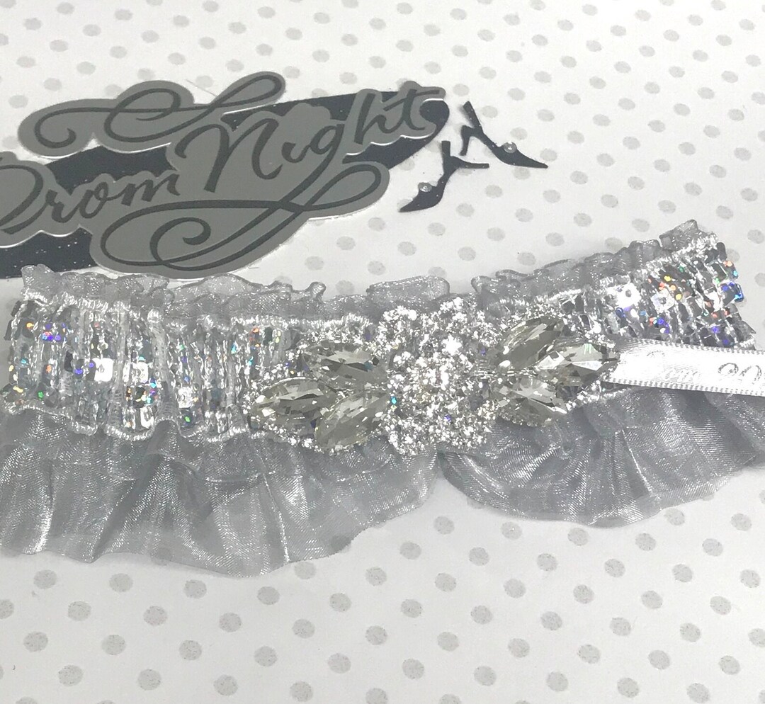 Rhinestone Silver Prom Garter. Silver Prom Garter. Prom Garters. - Etsy Rhinestone Silver Prom Garter. Silver Prom Garter. Prom Garters. - Etsy