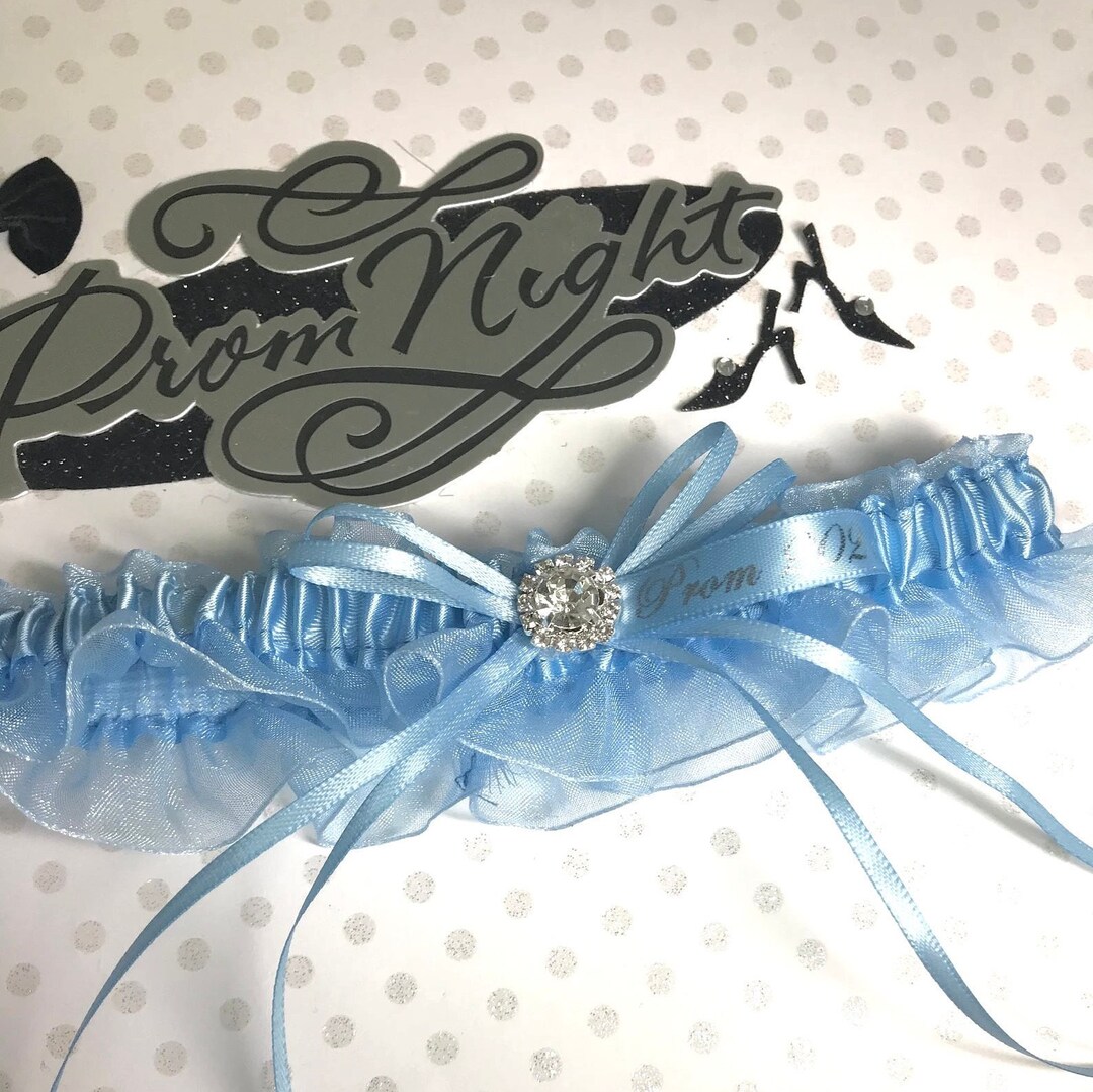 Medium Blue Prom Garter. Prom Garters. Garters for Prom. - Etsy
