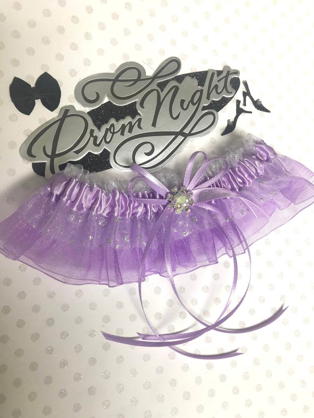 Lavender Prom Garter, Prom Garter - Etsy