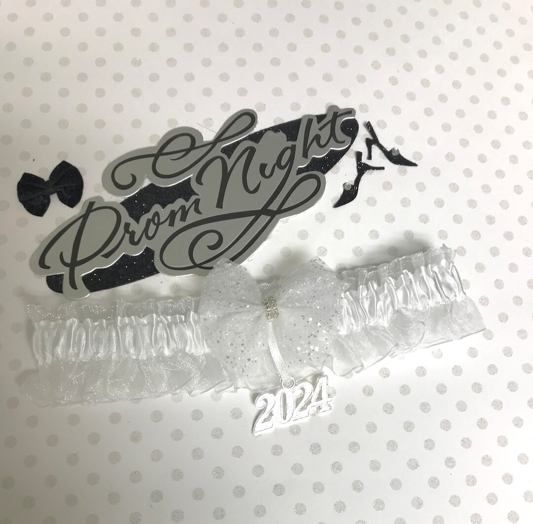 White Sparkle Prom Garter. Prom Garters. White Prom Garters. - Etsy