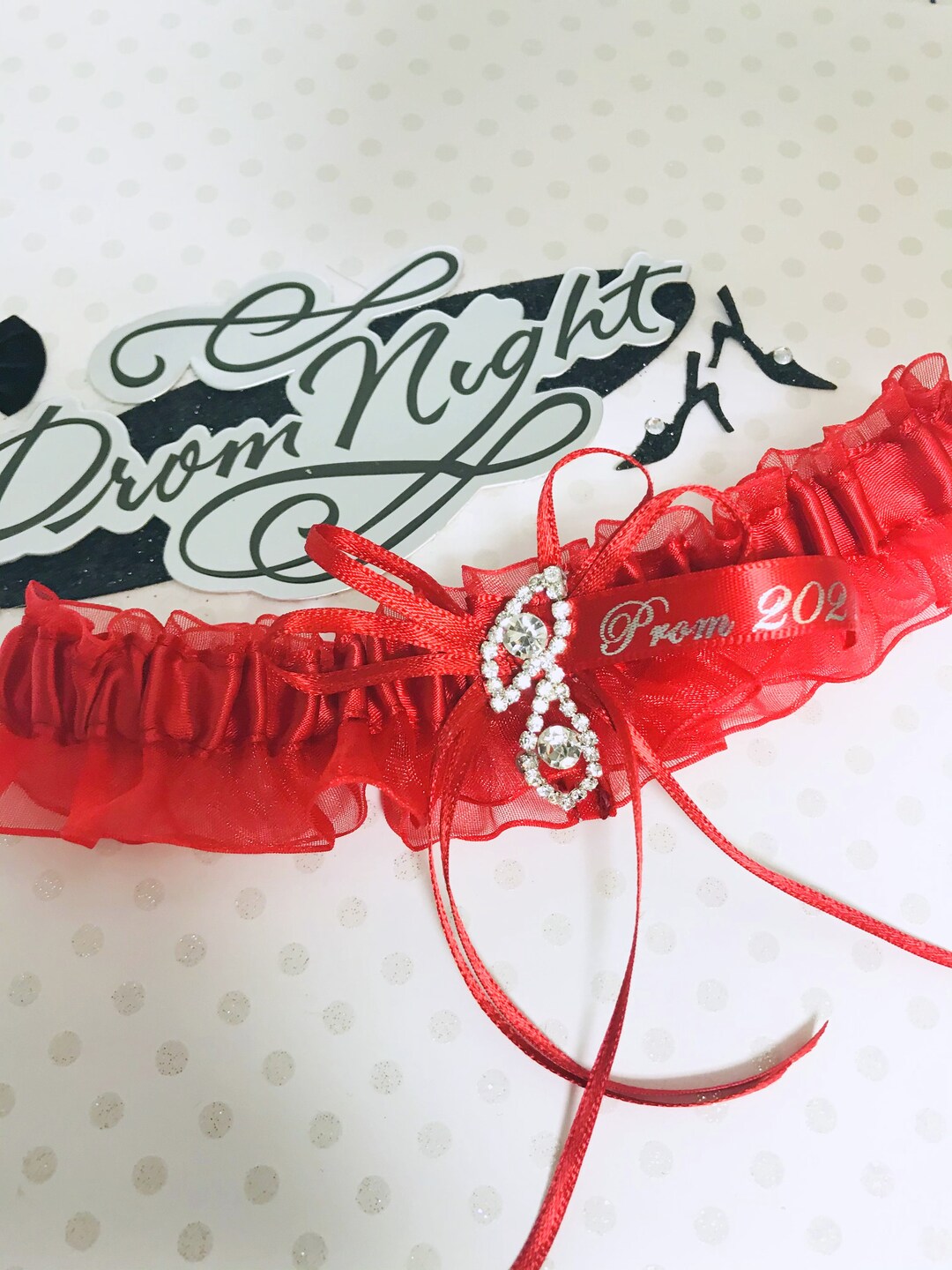 Red Prom Garter, 50 Custom Colors in This Prom Garter. Red Garter - Etsy