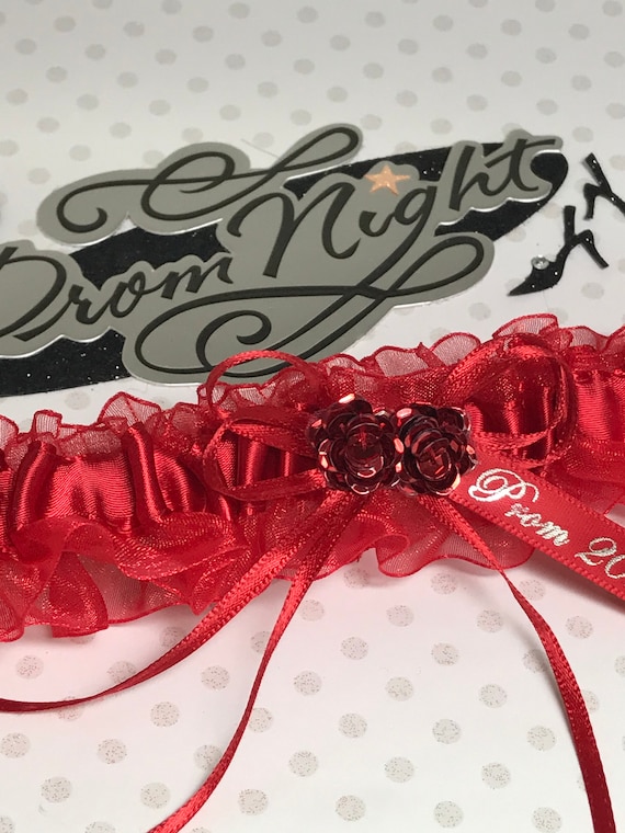 Red Prom Garter Prom Garters Custom colors prom garter. | Etsy