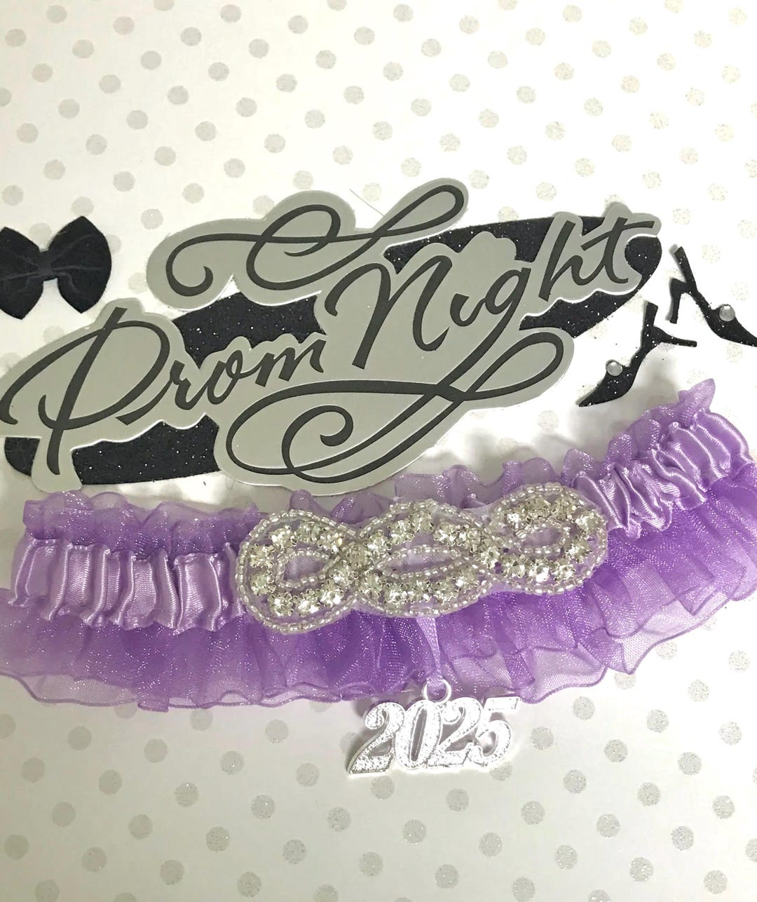 Lavender Prom Garter With Rhinestones. Lavender Prom Garter. Lavender ...