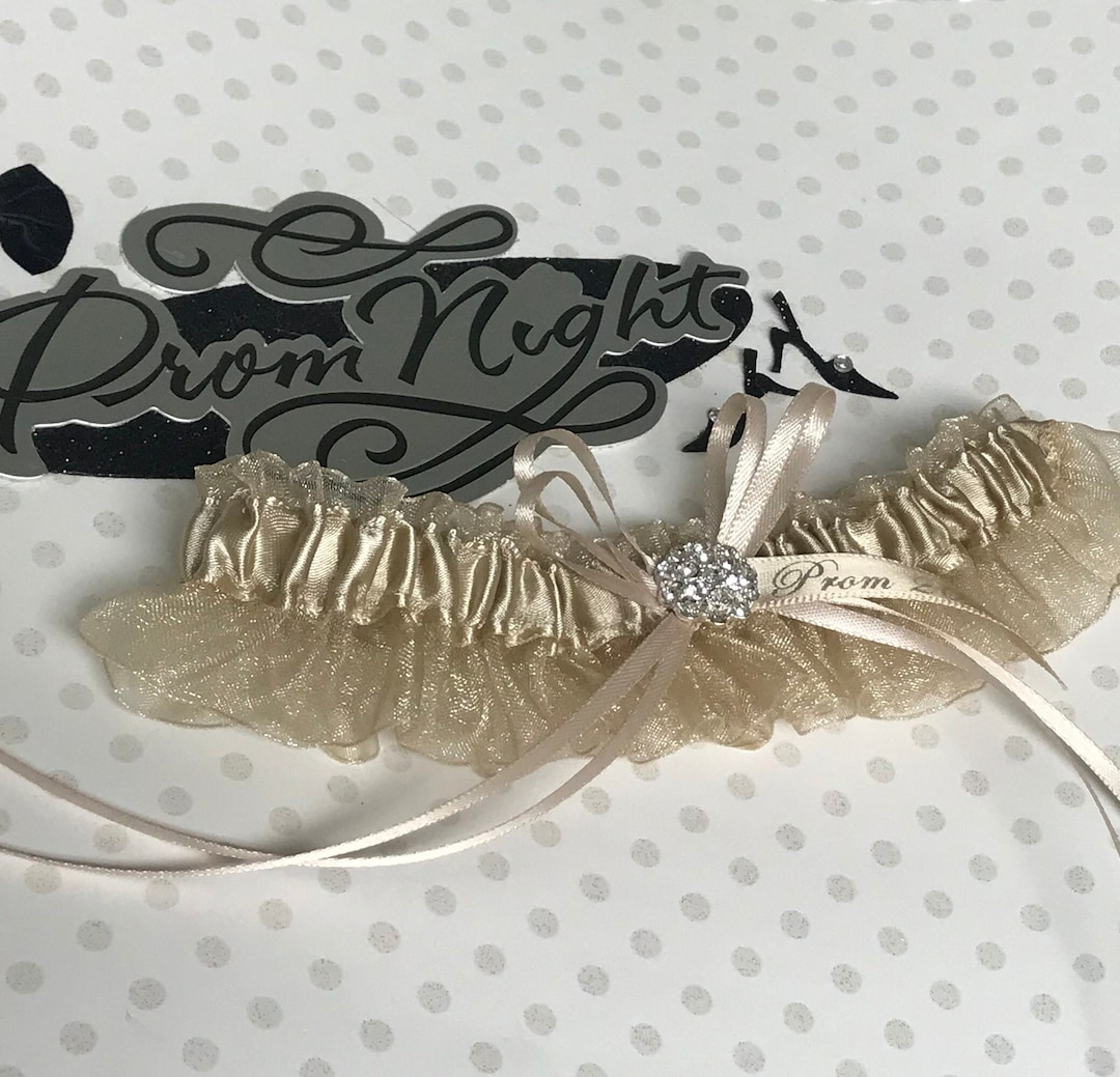 Champagne Prom Garter, Custom Colors Prom Garter, Prom Garters - Etsy